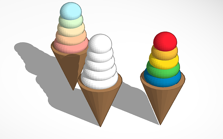 3D design mega ice cream - Tinkercad