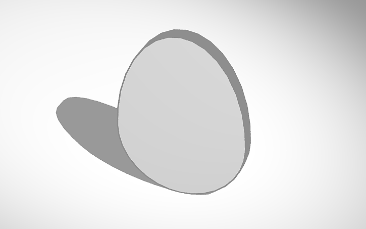3D design Better 2D Egg | Tinkercad