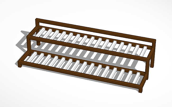 3D design Rack - Tinkercad