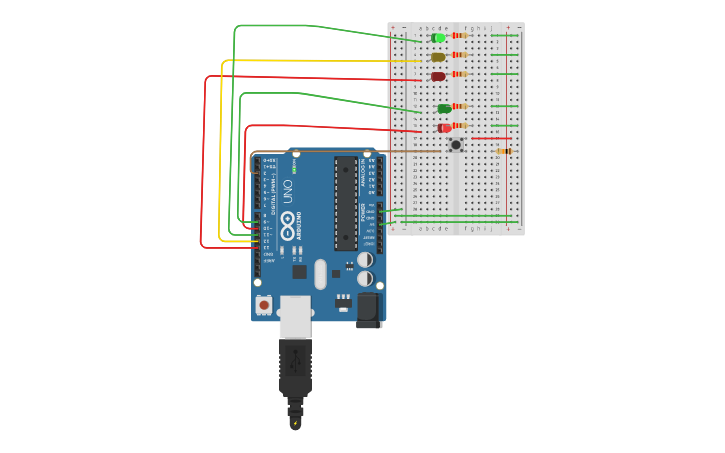 Circuit design projeto.02 - Arduino - Semáforo de Pedestres- Hericles ...