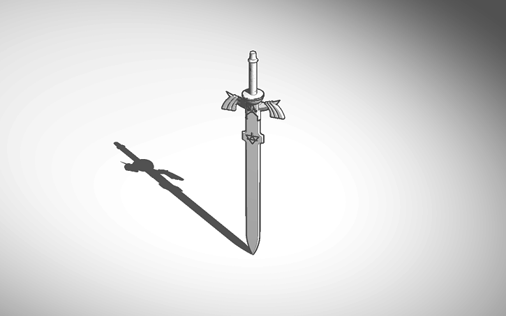3D design Master Sword - Tinkercad