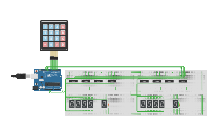 Circuit design Counter - Tinkercad