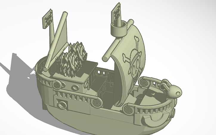 3D design going merry-one piece - Tinkercad