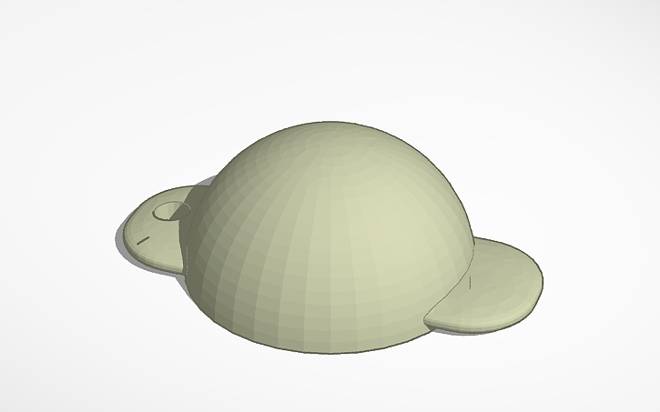 3D design Golf Ball Marker Template Bat - Tinkercad