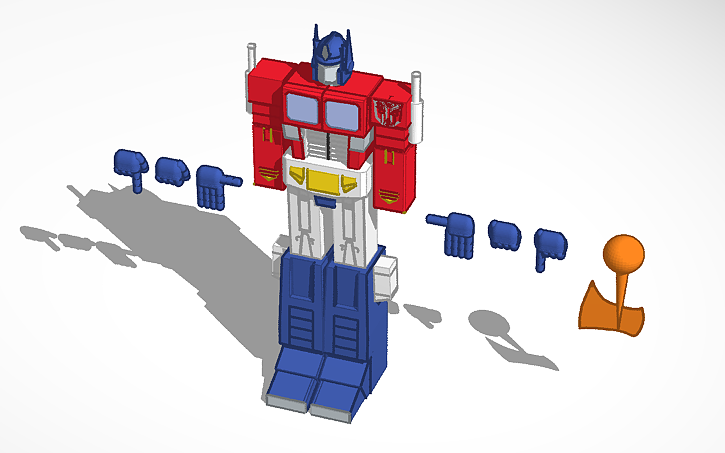 3D design optimus prime | Tinkercad