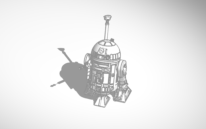 3D design R2-D2 - Tinkercad