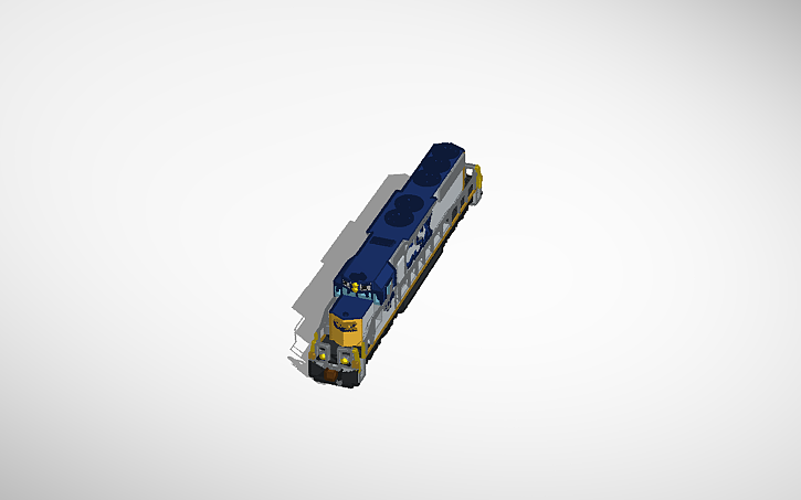 3D design CSX SD40-2 YN1 - Tinkercad