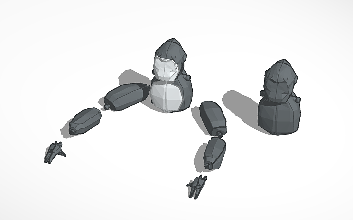 3D design Gorilla Tag Monke Figure - Tinkercad 3D design Gorilla Tag Monke Figure - Tinkercad