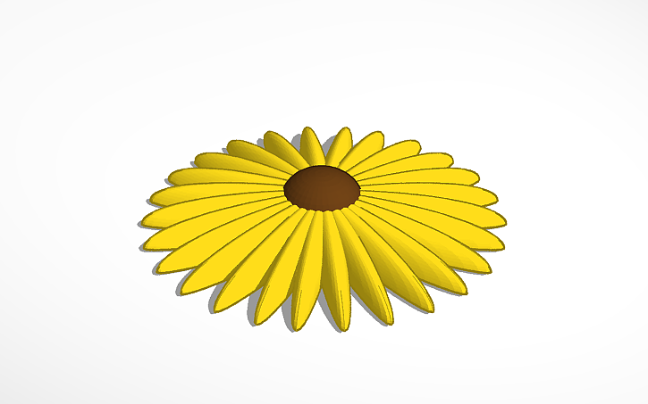 3D design Sunflower - Tinkercad