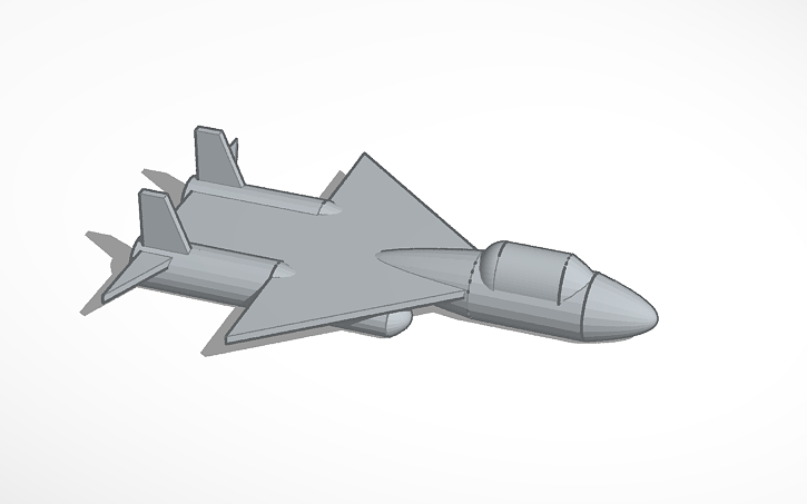 3D design Fighter Jet Mk.2 | Tinkercad