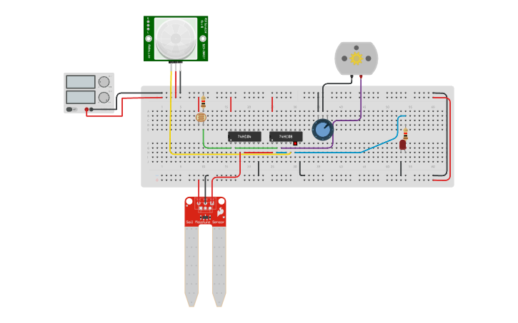 Circuit Design Sistema De Riego Automatizado Con Puertas Lógicas