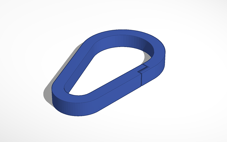 3D design Carabiner - Tinkercad