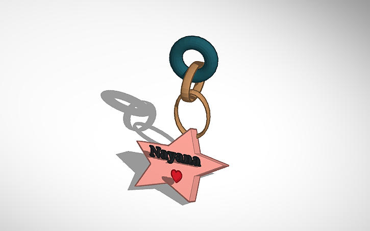 3d Design Key Chain Tinkercad