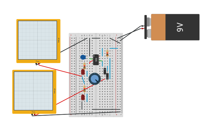 Circuit Design Timer 555 Tinkercad