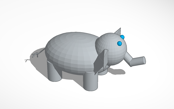 3D design Elephant | Tinkercad