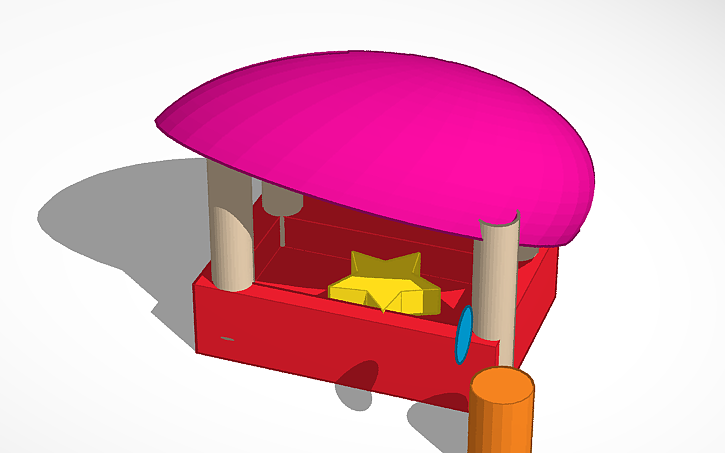 3D design hot air balloon - Tinkercad