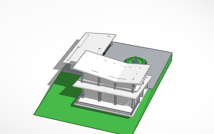 3D design Modern House - Tinkercad