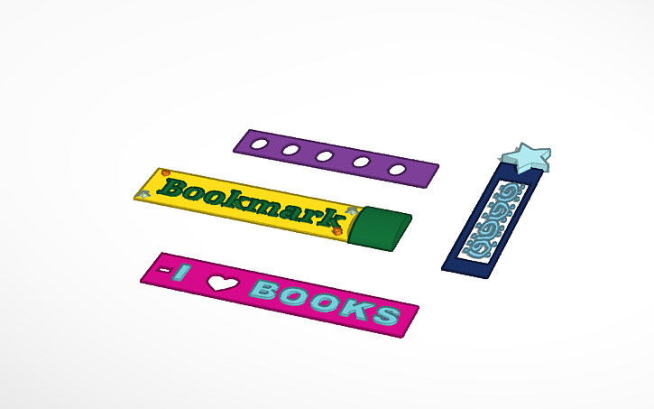 3D design Bookmarks | Tinkercad