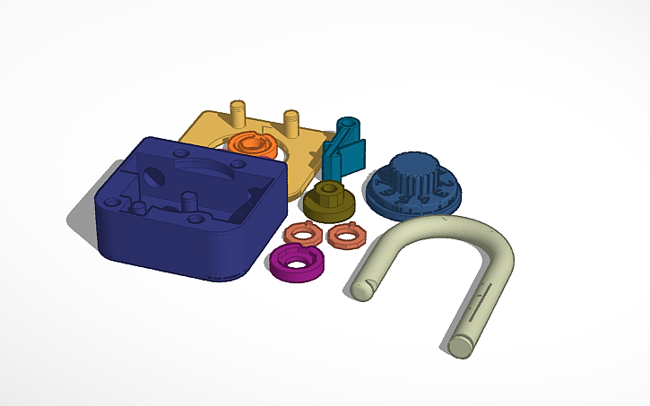 3d Design Combination Lock Small Tinkercad