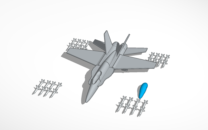 3D design jonathan/fighter jet white | Tinkercad