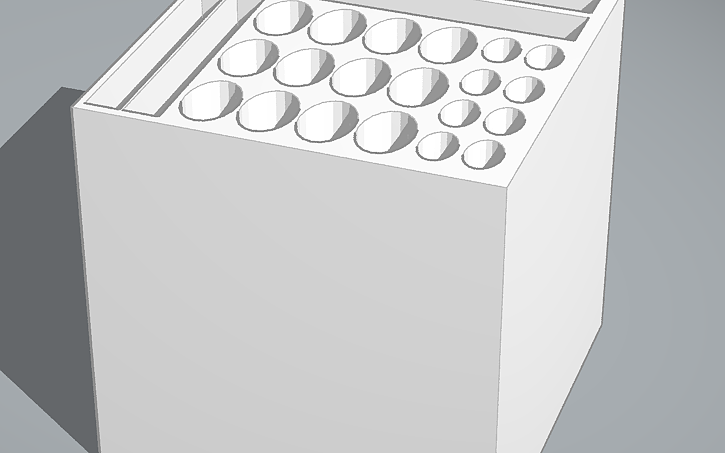 3D design Pen Holder - Tinkercad