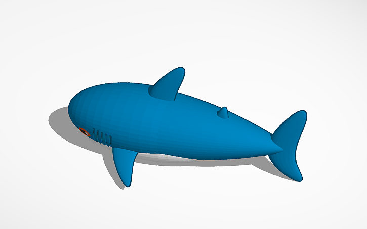 3D design Blue Shark - Tinkercad