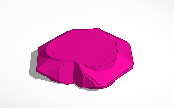 3D design Heart gem - Tinkercad