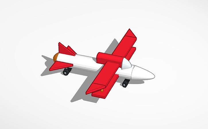 3D design plane 3d - Tinkercad