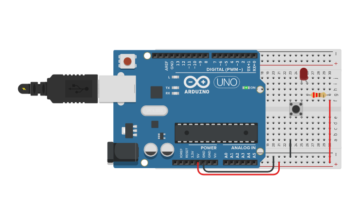 Circuit design CIRCUITO PROTOBOARD - Tinkercad