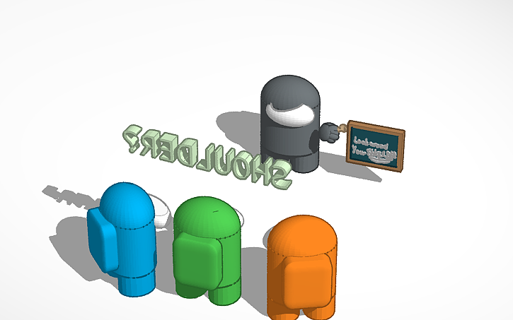 3D design Look Around Your SHOULDER! /Show Yourself | Tinkercad