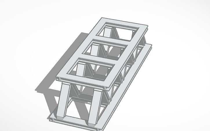 3D design Steel "Beam Bridges" - Tinkercad