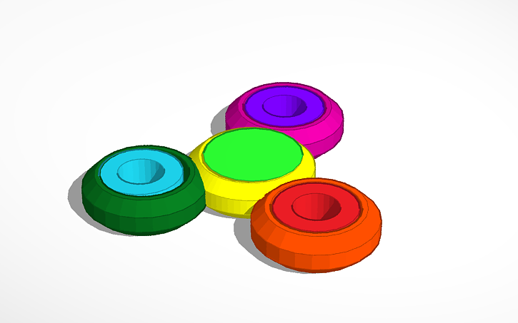 3D design fidget spinner - Tinkercad