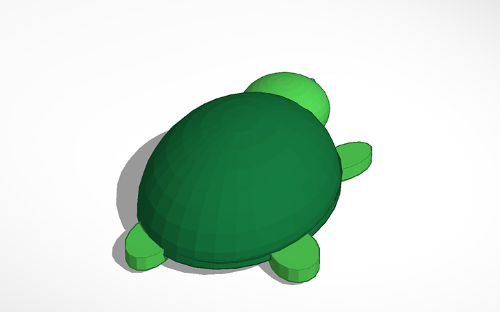 3D design TURtle - Tinkercad