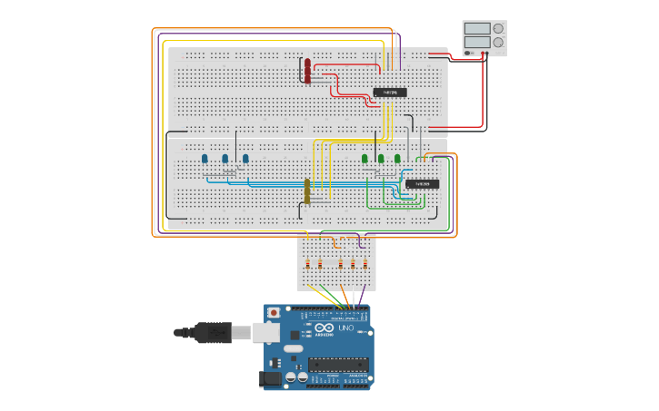 Circuit design DDR - Tinkercad