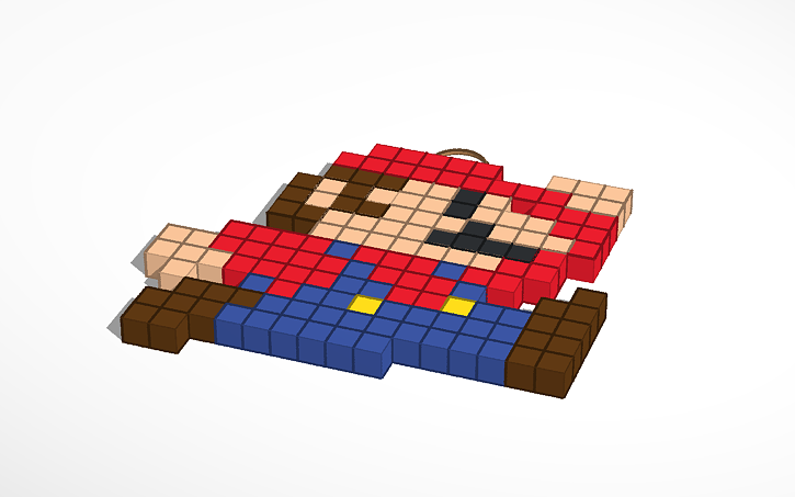 3D design Pixel Mario Bros | Tinkercad
