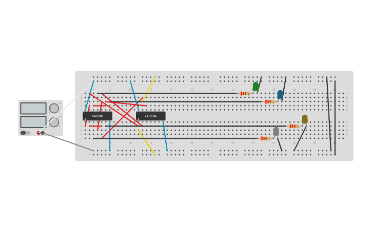 Circuit design Decoder Circuit - Tinkercad Circuit design Decoder Circuit - Tinkercad