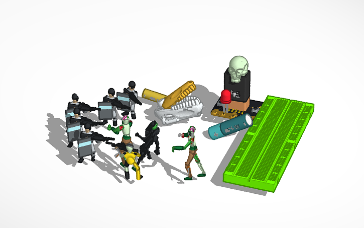 3D design zombies - Tinkercad