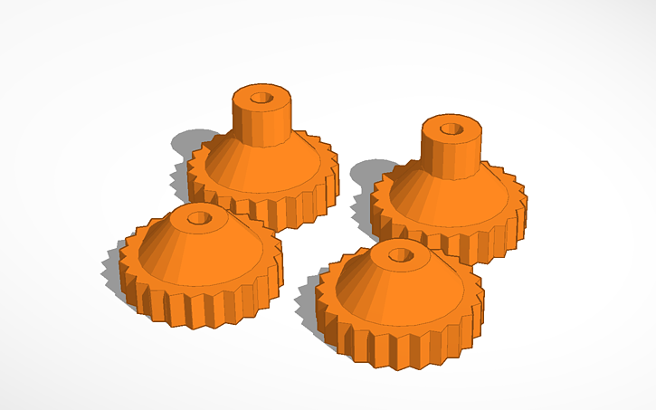 3D design Thumb Screws for Camera Slider - Tinkercad