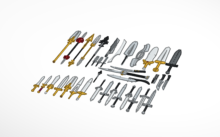 3D design weapons - Tinkercad