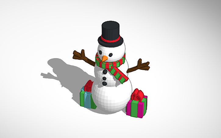 3D design Snowman - Tinkercad