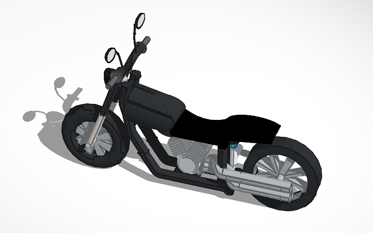 3D design motorcycle model - Tinkercad