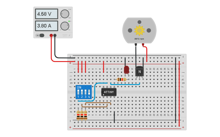 Circuit design Práctica N°2 Operadores lógicos | Tinkercad
