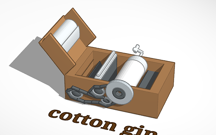 3D design cotton gin | Tinkercad