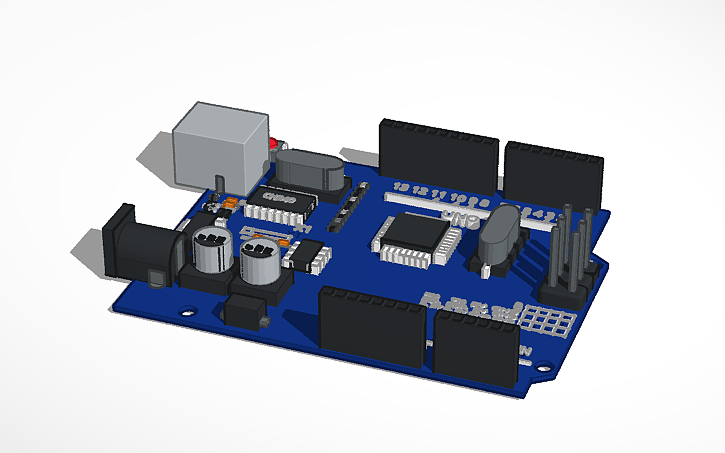 3D design Arduino Uno CH340 - Tinkercad
