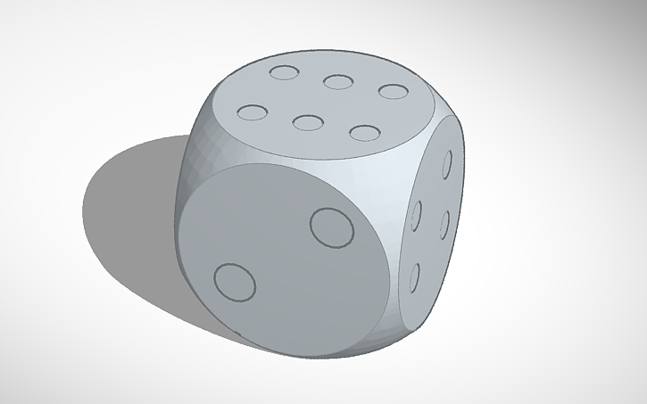 3D design Dado | Tinkercad
