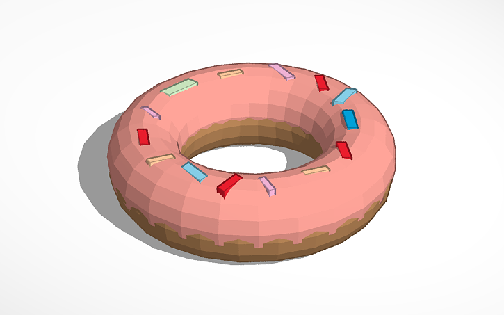 3D design A donut. - Tinkercad