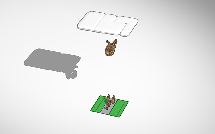 3D design Villager helicopter 2.0 and a villager police cars villager ...