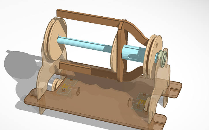 3D design e-spinning wheel - Tinkercad