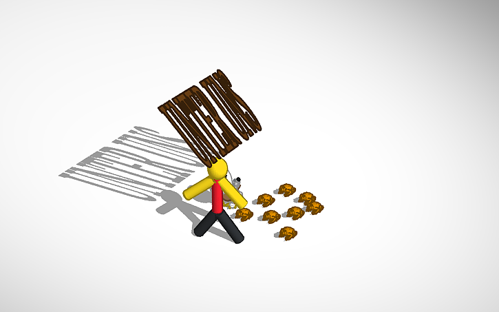 3D design Elvis on a Drip Chicken Vs Stickman Baller: Battle 4 Free ...