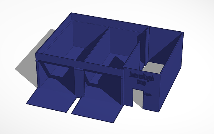 3D design hotwheels garage - Tinkercad